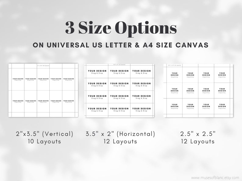 Drag and Drop Business Cards Template Printable Business - Etsy