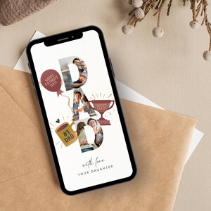 Editable Father's Day Cards Template, Animated Happy Fathers Day E-card ...