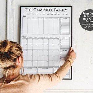 Editable Family Command Center Printable Google Sheets Template V1 ...
