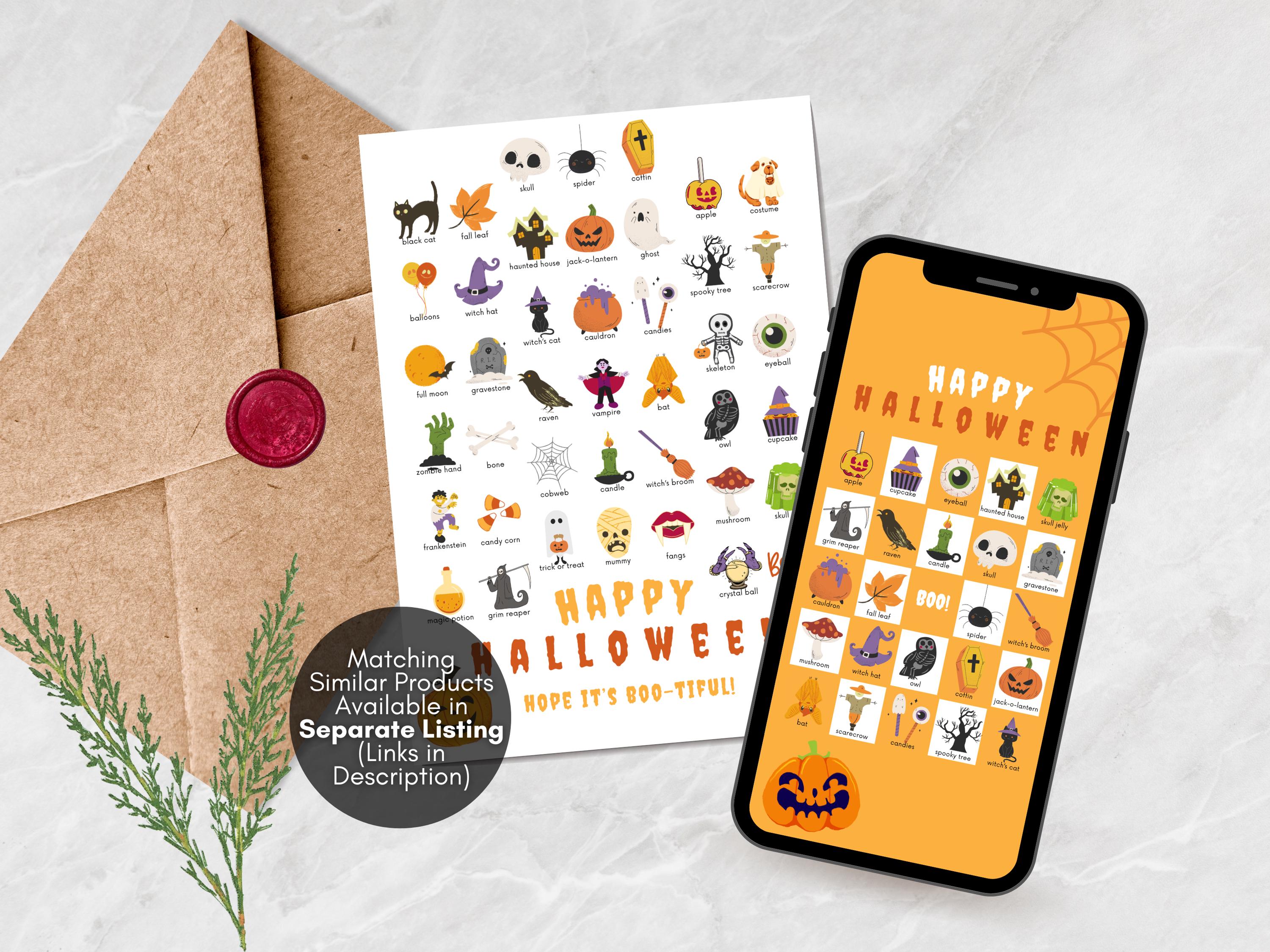 Editable Halloween Cards Templates, Printable Unique Halloween Greeting ...