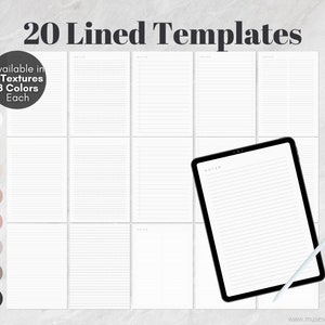 Digital Note Paper, Printable Note Pages Planner Insert, Note Taking ...