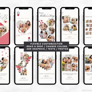 Editable Mother's Day Cards Template, Animated Happy Mothers Day E-card ...