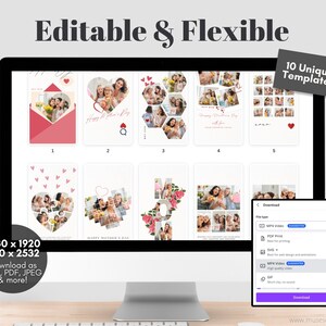Editable Mother's Day Cards Template, Animated Happy Mothers Day E-card ...