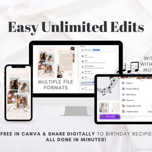 Editable Ecard Birthday Card Template Animated Birthday Card - Etsy