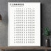 Hangul Chart Korean Learning Language Wall Print, Learn Korean Hangul ...