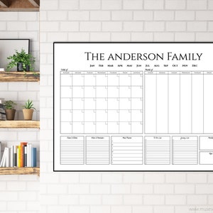 Editable Family Command Center Printable Google Sheets Template V7 ...