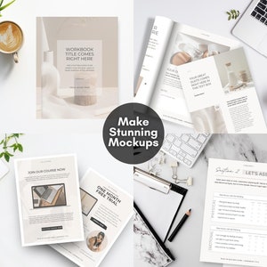 40 Book Mockup, Magazine Mockup, Paper Mockup, Printables Mockup KDP ...