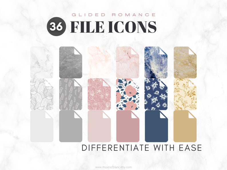 150 Cute Desktop Folder Icons Desktop Organizer Wallpaper for - Etsy