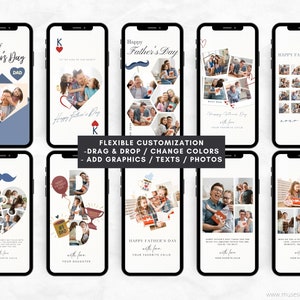 Editable Father's Day Cards Template, Animated Happy Fathers Day E-card ...