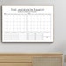 Editable Family Command Center Printable Google Sheets Template V4 ...