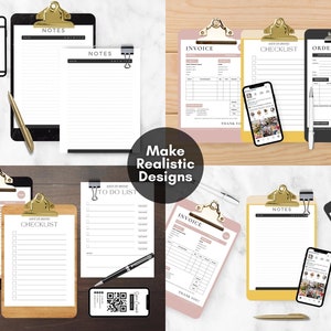 Drag and Drop Clipboard Mockup Paper Mockup, Printables Mockup ...