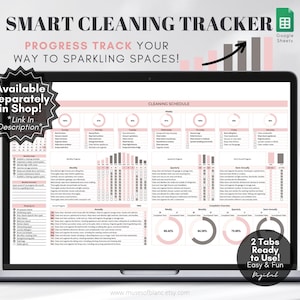 Cleaning Tracker Spreadsheet, Cleaning Schedule Google Sheets, Cleaning ...