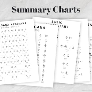 Learn Japanese Beginner Workbook, Hiragana Practice, Katakana Practice, Kana Chart, Japanese ...