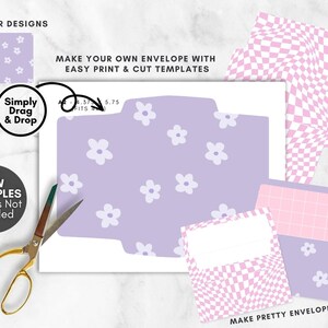 Drag and Drop Printable Envelope Template, Editable Canva Templates, A1 ...