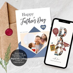 Editable Father's Day Cards Template, Animated Happy Fathers Day E-card ...