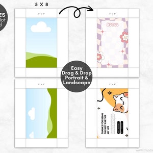 Drag and Drop Index Cards Template, Printable Index Cards, Canva ...