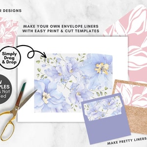 Drag and Drop Printable Envelope Liner Templates, Editable Canva ...