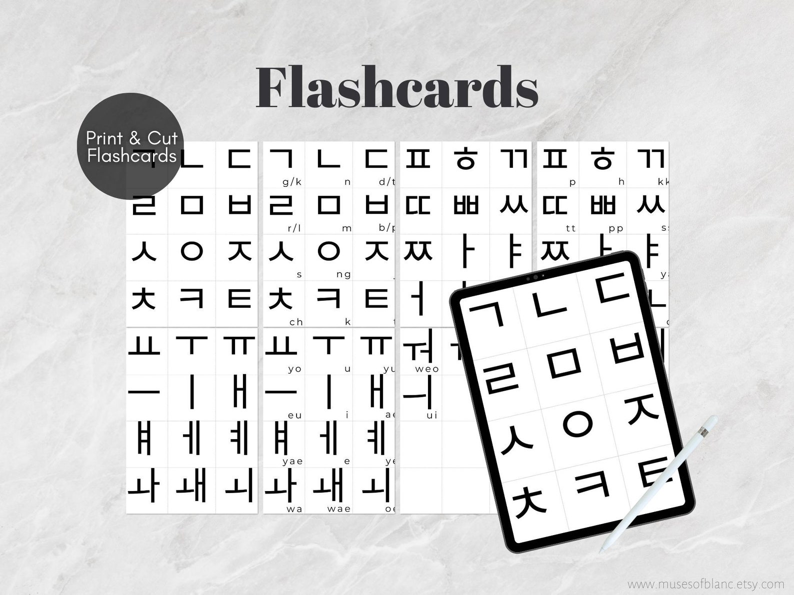 Learn Korean Beginner Workbook, Hangul Chart Korean Learning Workbook ...