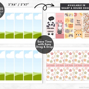 Drag and Drop Bookmark Templates, Custom Blank Bookmarks Template ...