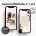 Editable Ecard Birthday Card Template Animated Birthday Card - Etsy