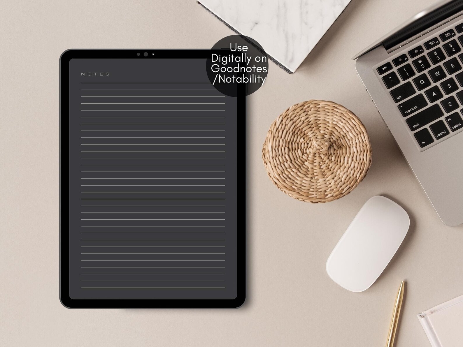 Digital Note Paper, A4 Planner Inserts, Lined, Grid, Dot (digital ...