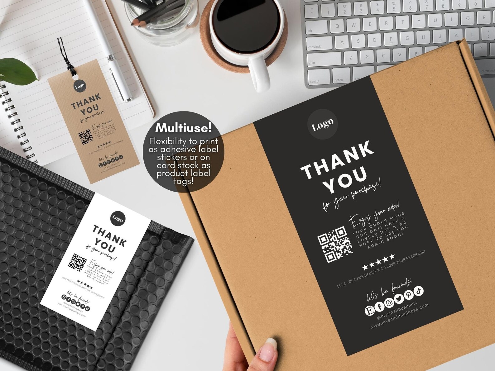 Editable Box Seal Label Template, Custom Hang Tag Template, Label Tag ...