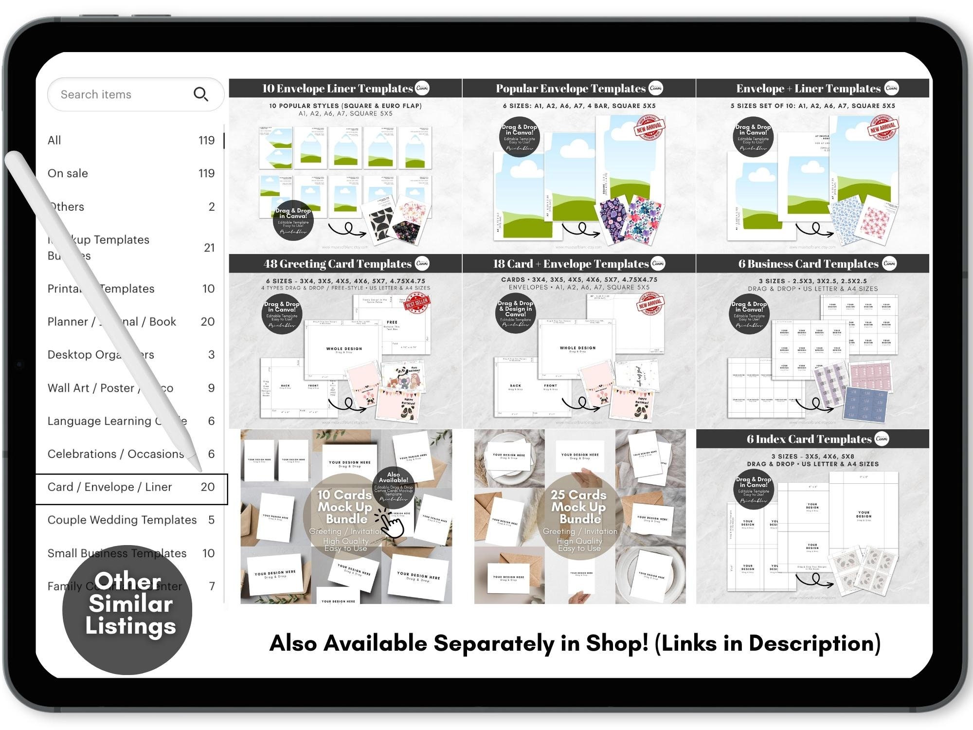 Drag and Drop Printable Envelope Template Custom Envelope - Etsy