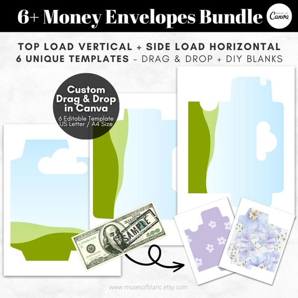 Wedding Money Envelope Template Printable - Etsy