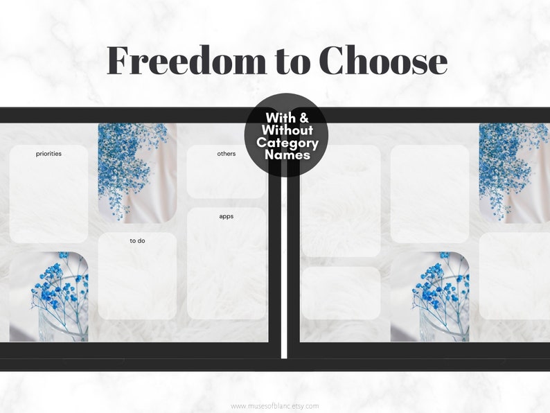 150 Cute Desktop Folder Icons Desktop Organizer Wallpaper for - Etsy