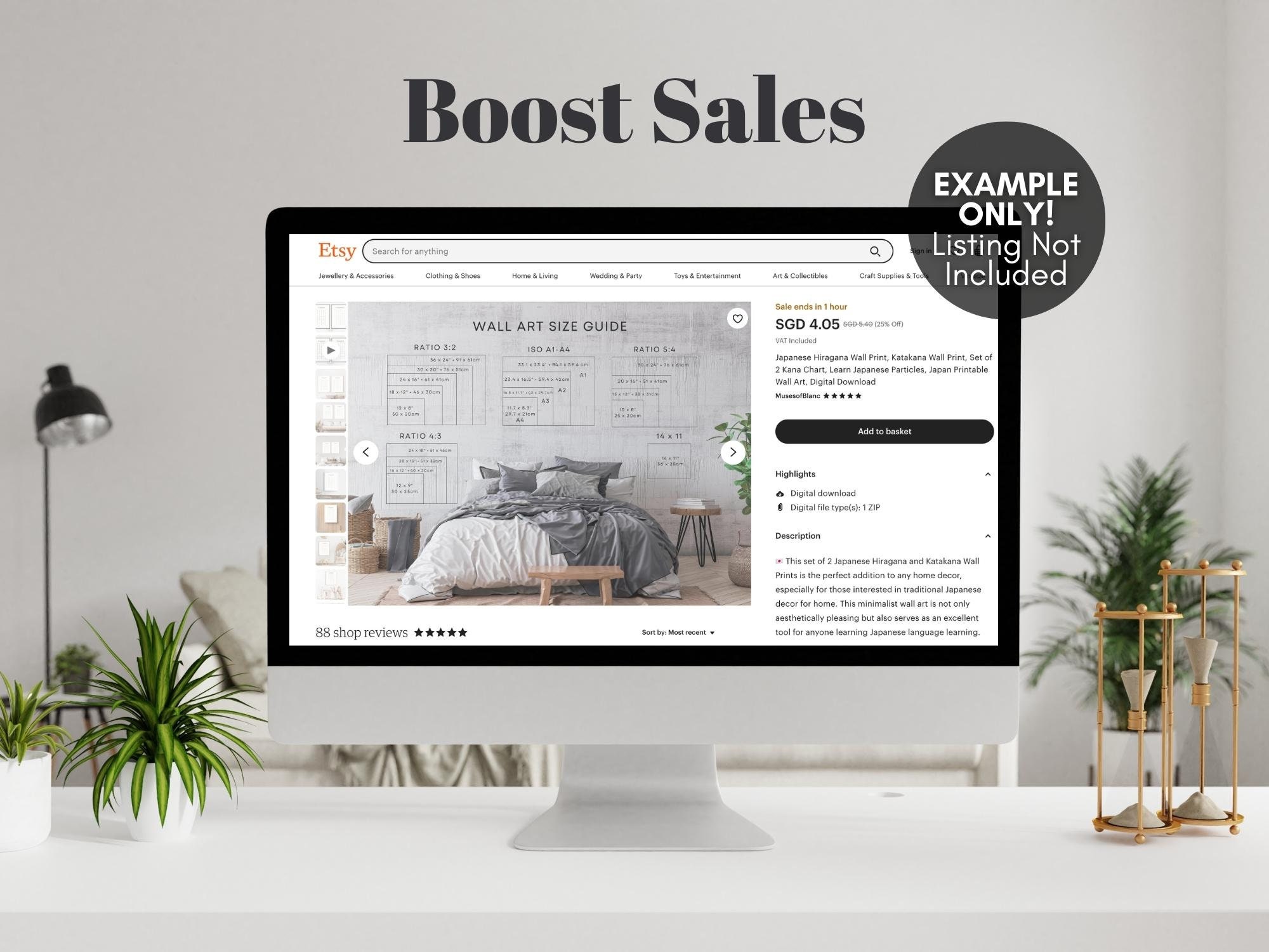 8 Wall Art Size Guide Art Frame Size Comparison Chart Wall - Etsy