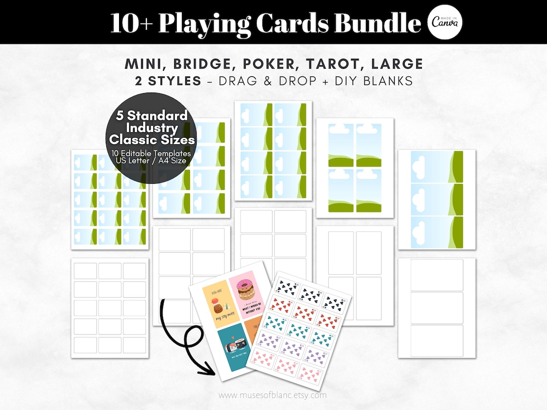 Drag and Drop Playing Cards Templates, Custom Blank Cards Template ...