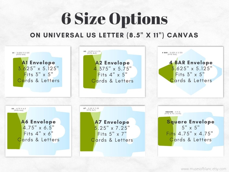 Drag and Drop Printable Envelope Template Editable Canva - Etsy