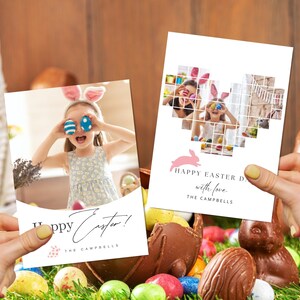 Editable Easter Cards Template, Printable Easter Cards Digital, Photo ...