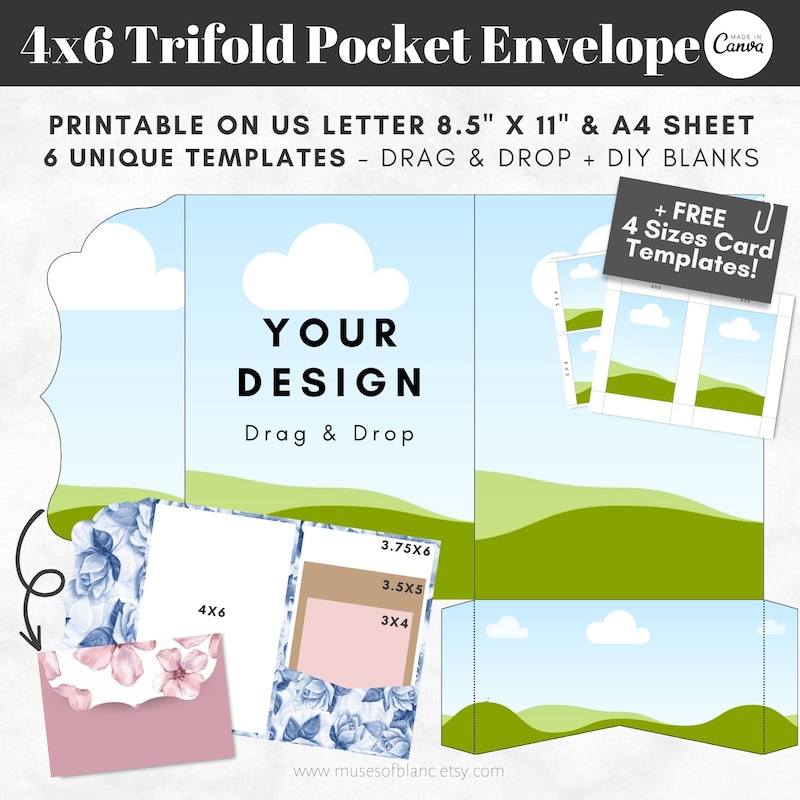 Program Card Envelope - Etsy UK