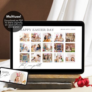 Editable Easter Cards Template, Printable Easter Cards Digital, Photo ...