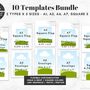 Drag and Drop Printable Envelope Template, Custom Envelope Liner ...