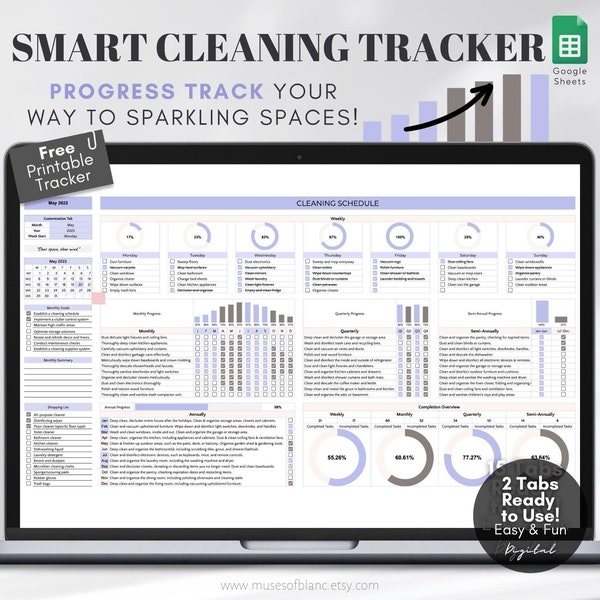 Cleaning Dashboard - Etsy