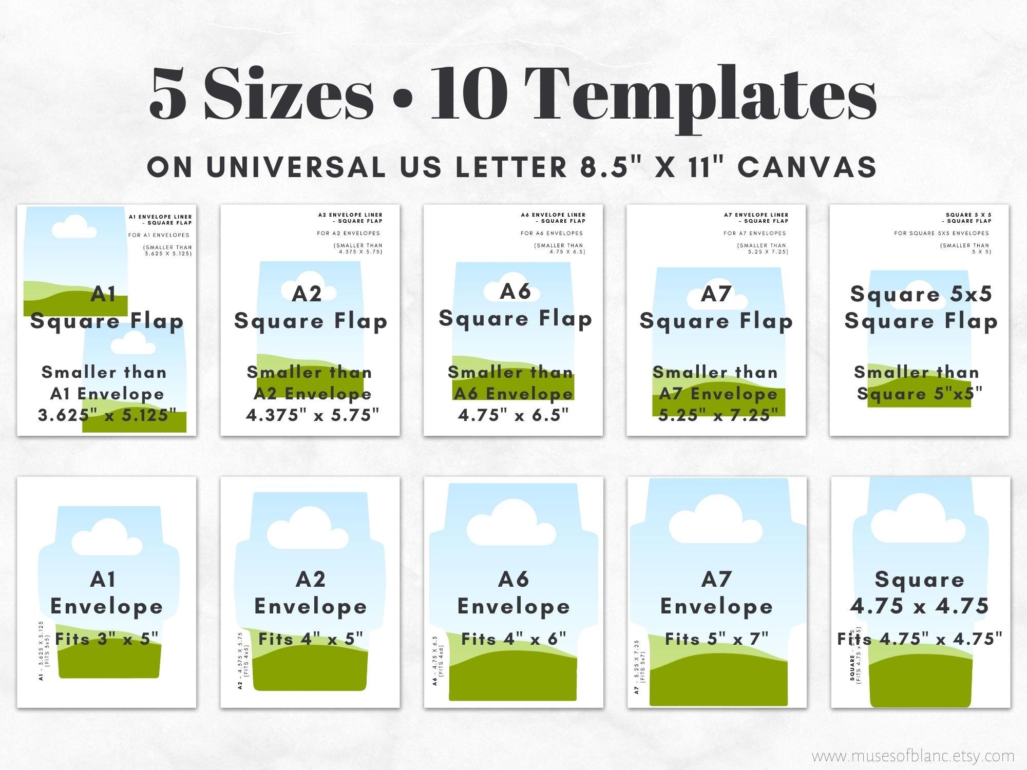 Drag and Drop Printable Envelope Template Custom Envelope - Etsy