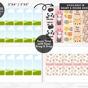 Drag and Drop Bookmark Templates, Custom Blank Bookmarks Template ...