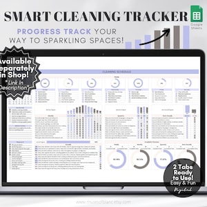 Cleaning Tracker Spreadsheet, Cleaning Schedule Google Sheets, Cleaning ...