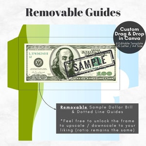 Drag and Drop Money Envelope Template, Custom Printable Money Envelope ...
