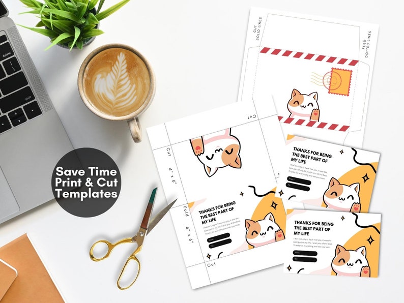 Drag and Drop Greeting Card Templates, A6 Printable Envelope Template ...