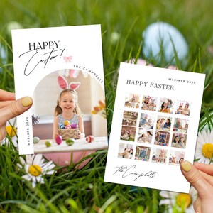 Editable Easter Cards Template, Printable Easter Cards Digital, Photo ...