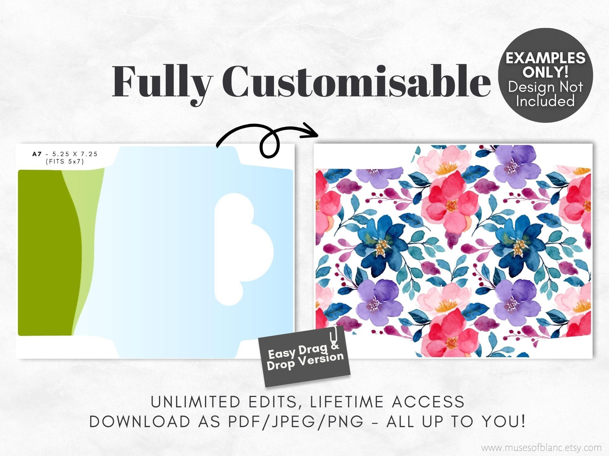 Drag and Drop Printable Envelope Template Editable Canva - Etsy