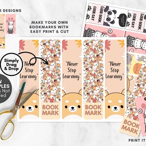 Drag and Drop Bookmark Templates, Custom Blank Bookmarks Template ...