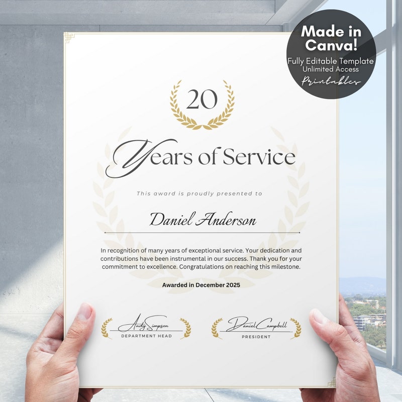 Years Service Award Pin - Etsy