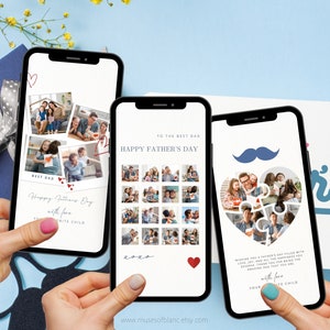 Editable Father's Day Cards Template, Animated Happy Fathers Day E-card ...