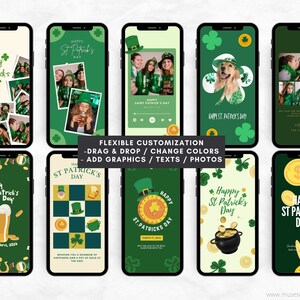 Editable Digital St. Patrick’s Day Cards Template, Animated Saint ...