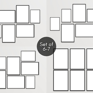 30 Black Frames Mockup Bundle V2, Gallery Wall Frame Art Print Mockup ...