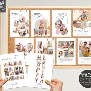 Editable Easter Cards Template, Printable Easter Cards Digital, Photo ...